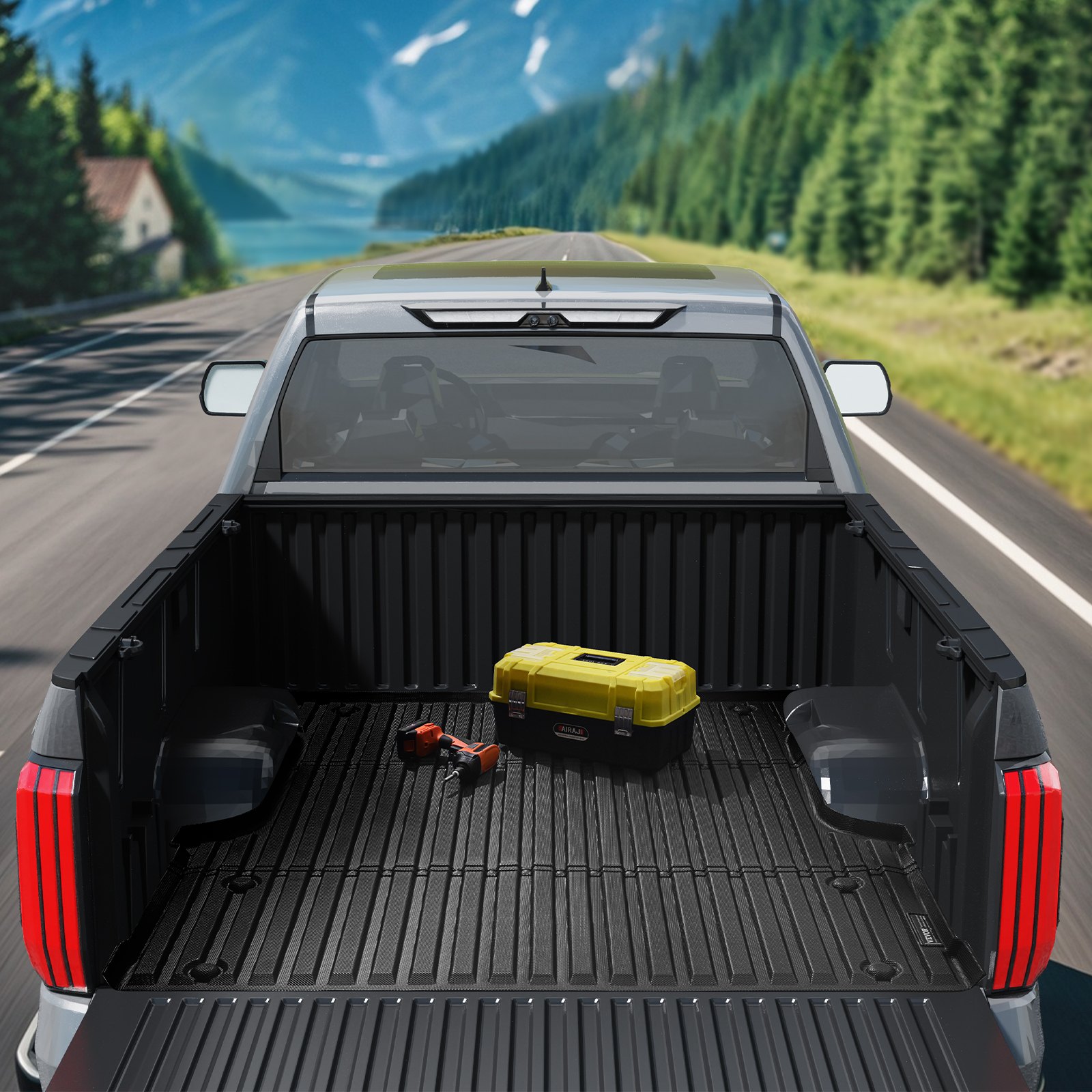 VEVOR Truck Bed Mat, Compatible with 2022-2024 Toyota Tundra, TPE Truck ...
