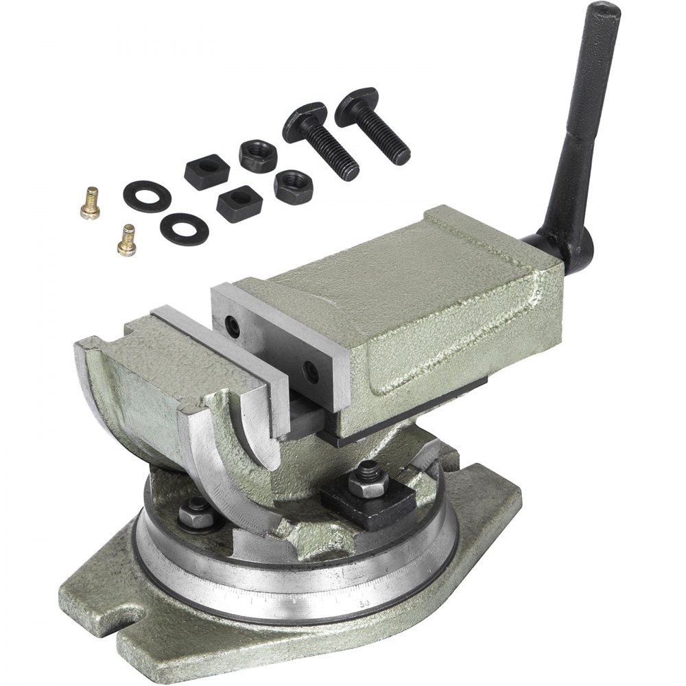 4" Tilting Swiveling Vise Base & 2 Way Clamp Vise Secure Cnc Milling ...