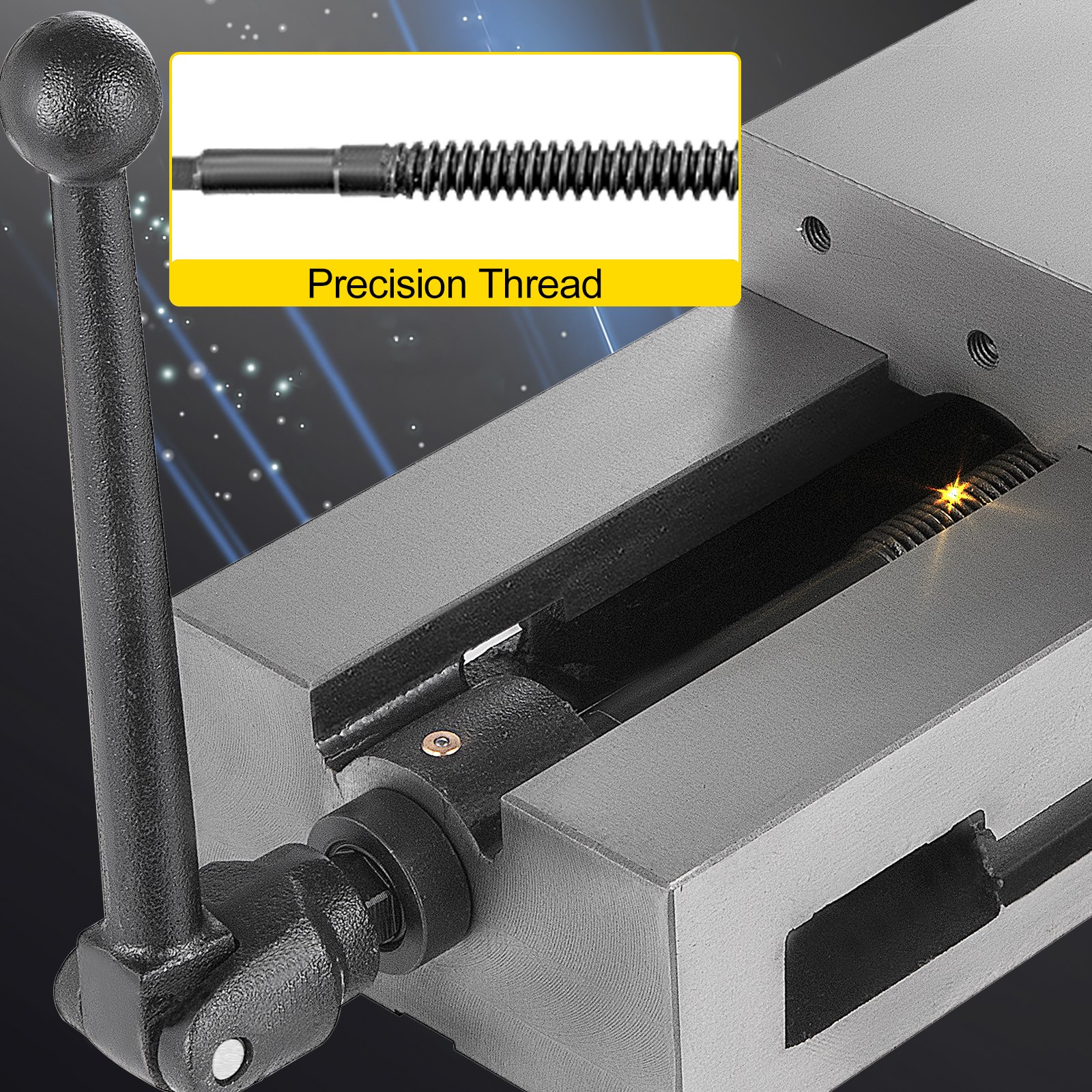 VEVOR High Precision Milling Vice 6 Inch,Bench Clamp Vise Nodular Cast ...