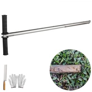 Sus304 32" Soil Probe Sampler T-style Rubber Handle Moisture Stainless ...