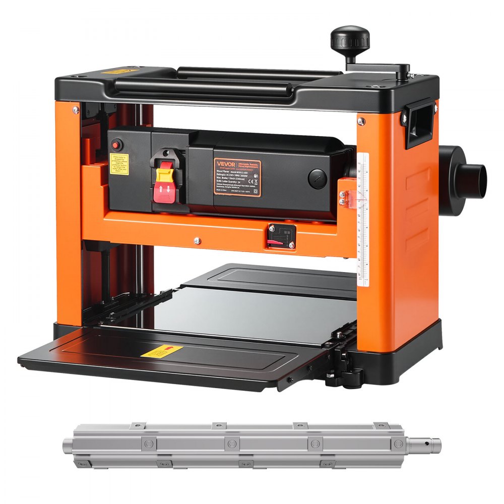 VEVOR Thickness Planer, 13-Inch Width Worktable, Woodworking Power ...