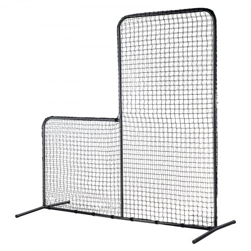 VEVOR L Screen Baseball for Batting Cage, 7x7 ft Baseball Softball ...