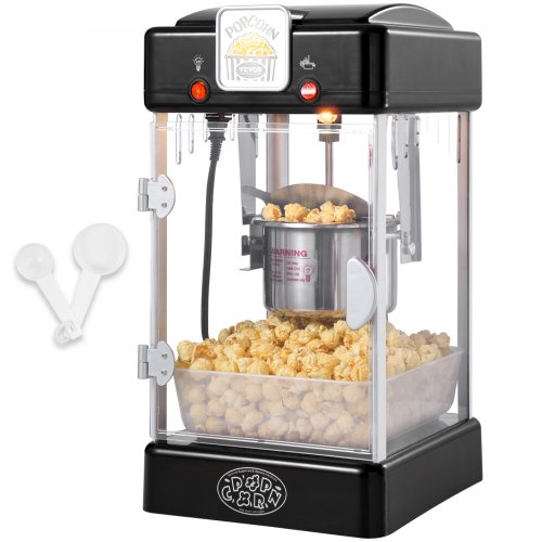 VEVOR Popcorn Popper Machine Tabletop Popcorn Maker 300W 2.5 Oz Black ...