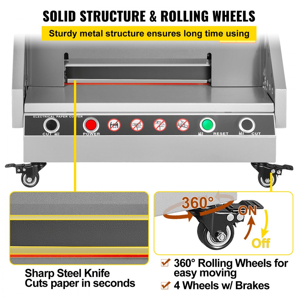 VEVOR Electric Paper Cutter 0-330 Cutting Width, Electric Paper Trimmer ...