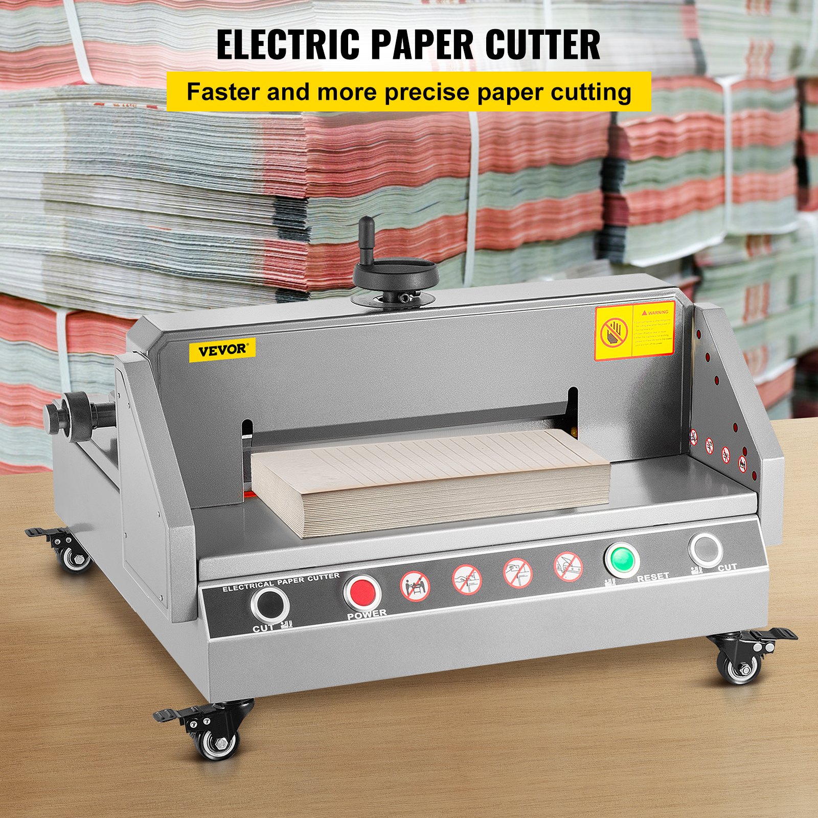 VEVOR Electric Paper Cutter 0-330 Cutting Width, Electric Paper Trimmer ...