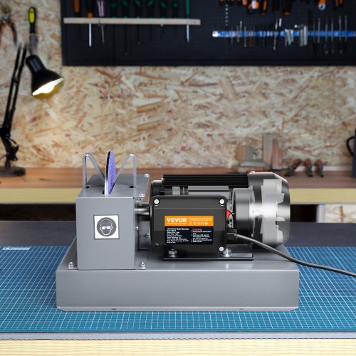 VEVOR Lawn Mower Blade Sharpener, 1HP 750W Lawnmower Blade Grinder with ...