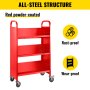 VEVOR Book Cart, 200LBS Library Cart, 49.2''x29.5''x13.8'' Rolling Book ...