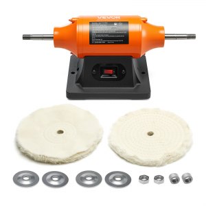 VEVOR 3/4HP Bench Buffer Polisher, 8-inch Bench Polishing Buffing ...