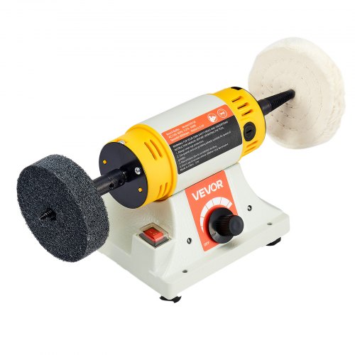 VEVOR Bench Buffer Polisher, 1/2HP Polishing Buffing Machine, 0 to ...
