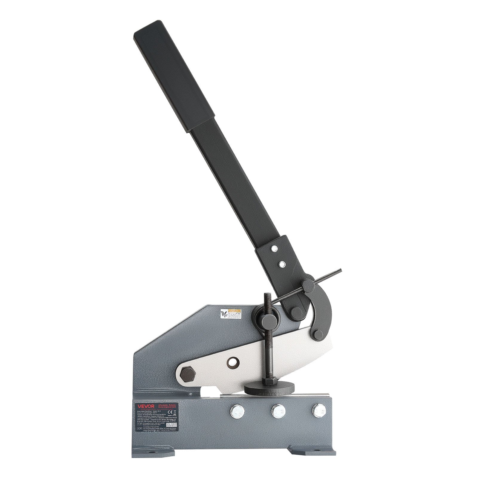 VEVOR Sheet Metal Shear, 6 in Manual Hand Plate Shear, Heavy Duty ...