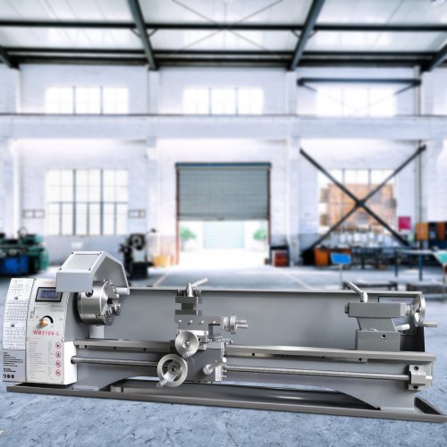VEVOR Metal Lathe Machine, 211 mm x 750 mm, Precision Benchtop Power ...