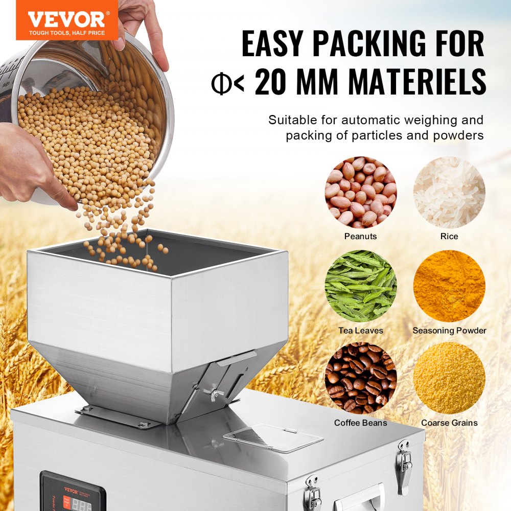 VEVOR Powder Filling Machine, 0.022-1.1lbs/10-500g, Automatic ...