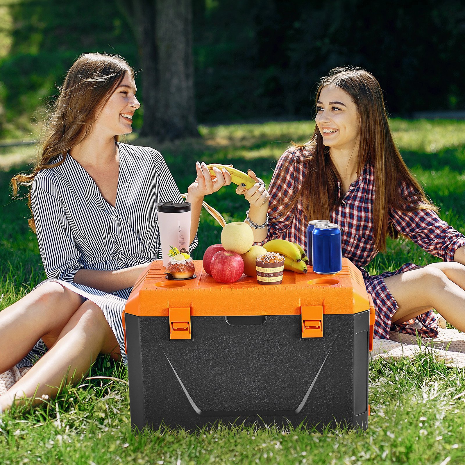 VEVOR Portable Ice Chest Cooler - 63QT capacity, 9.9 lbs