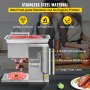 VEVOR Commercial Meat Cutter Machine 1100 LB/H 3mm Stainless Steel with ...