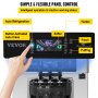 VEVOR Countertop Ice Cream Maker, 20-28L/H Yield, 2+1 Flavors Soft ...