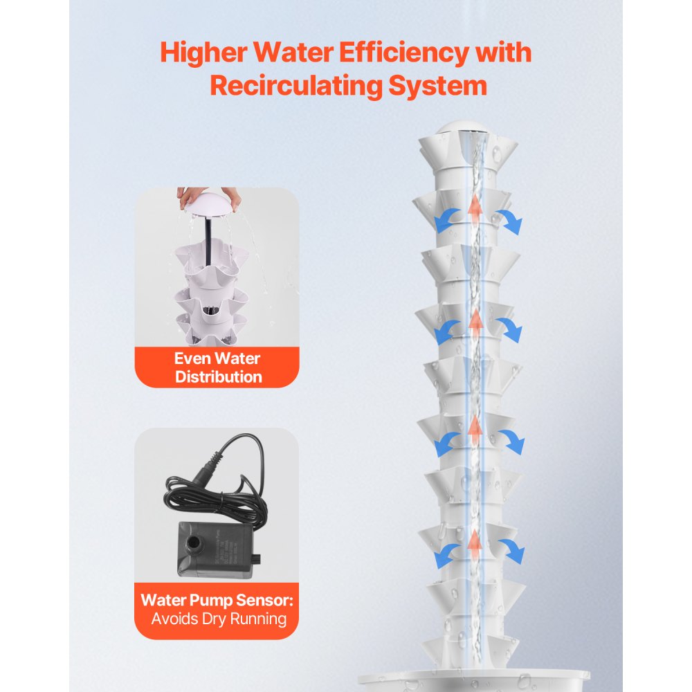 Hydroponic Growing System with Wheel 50 Pods Indoor Hydroponic Tower ...