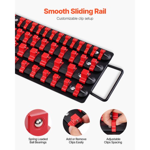 Newly Upgraded! Portable Socket Organizer Set 2PCS 160 Clips Steel ...