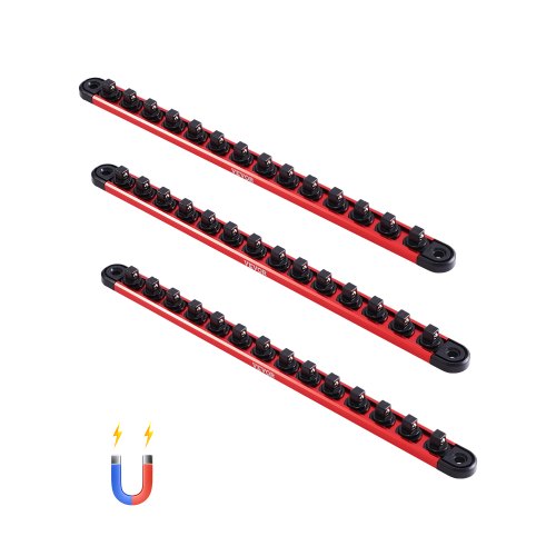 Socket Organizer Rail Set 3PCS Aluminum Socket Organizers with 40 Clips ...