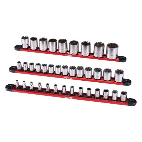 Socket Organizer Rail Set 3PCS Aluminum Socket Organizers with 40 Clips ...