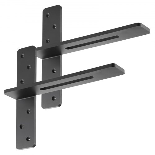 2 Pcs Shelf Brackets 14 inch / 355.6 mm Heavy Duty Floating Shelf ...