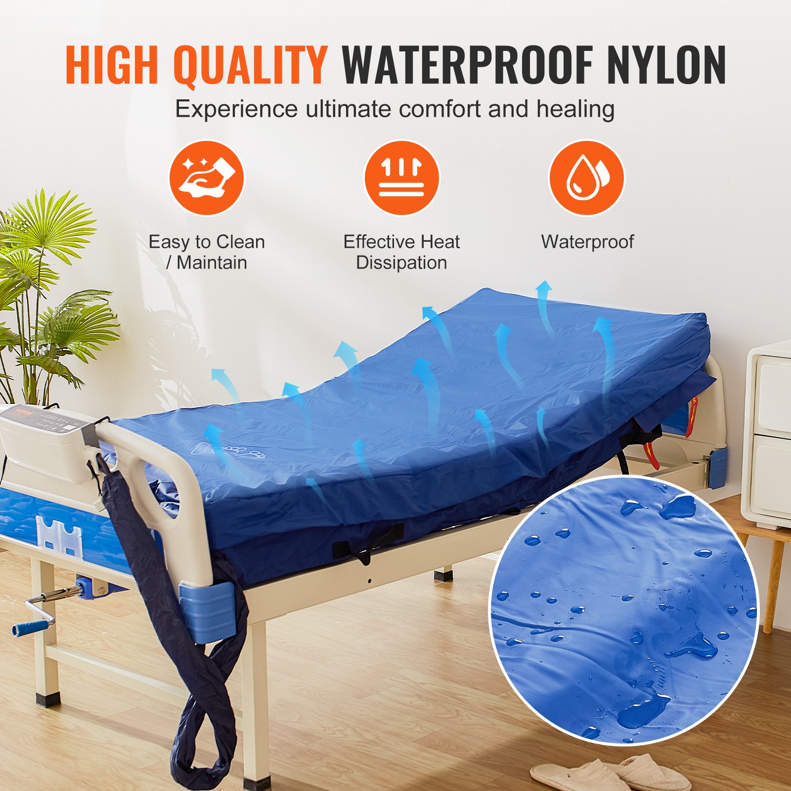 VEVOR Alternating Air Pressure Mattress, Dual-Layer Alternating ...