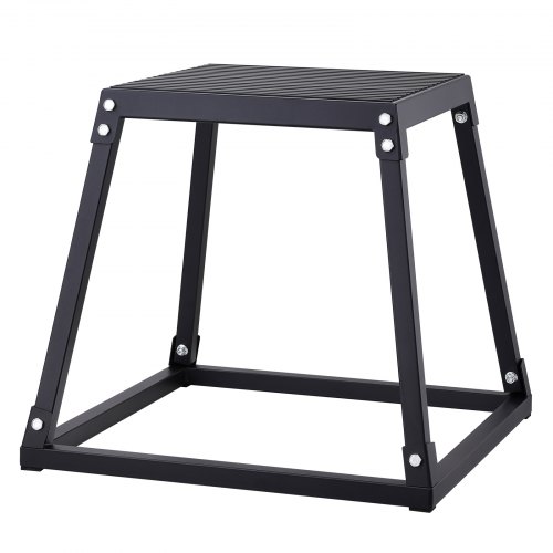 VEVOR Plyometric Jump Box, 18 Inch Plyo Box, Steel Plyometric Platform ...