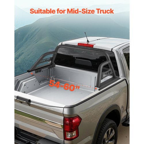 Truck Bed Roll Bar Universal Chase Rack for Mid-Size Pickup Carbon ...