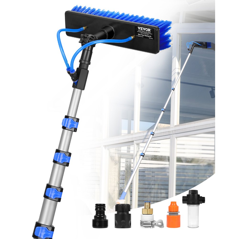 VEVOR Water Fed Pole Kit, 7.3m Solar Panel Cleaning Pole with ...