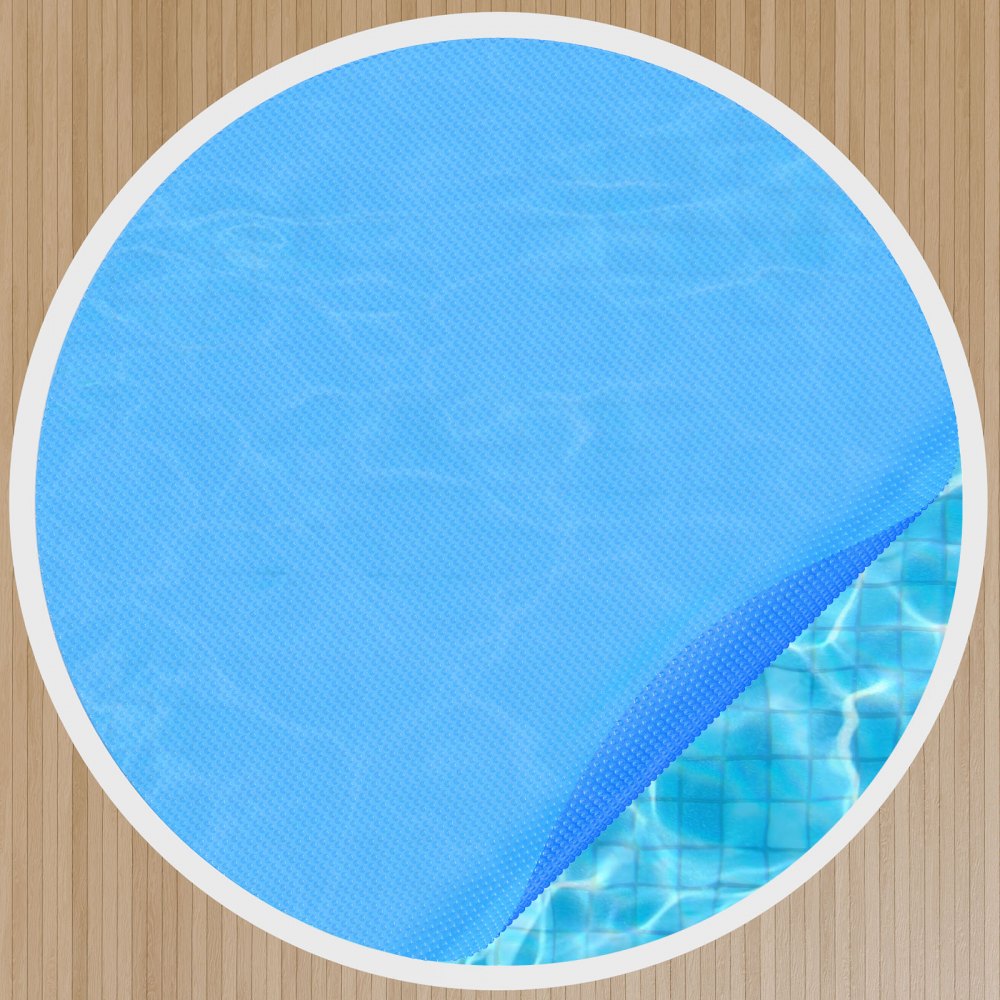 VEVOR Solar Pool Cover, Φ10 ft Round Solar Blanket for Pools, Inground ...