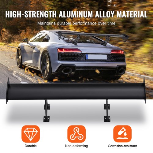 VEVOR GT Wing Car Spoiler, 43.3 inch Universal Spoiler with Single Deck ...