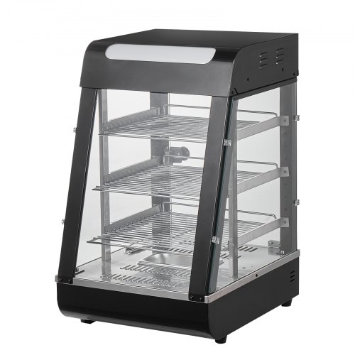 VEVOR 3-Tier Commercial Food Warmer Display Countertop Pizza Cabinet ...