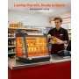 VEVOR 3-Tier Commercial Food Warmer Display, 1200W Food Display Warmer ...
