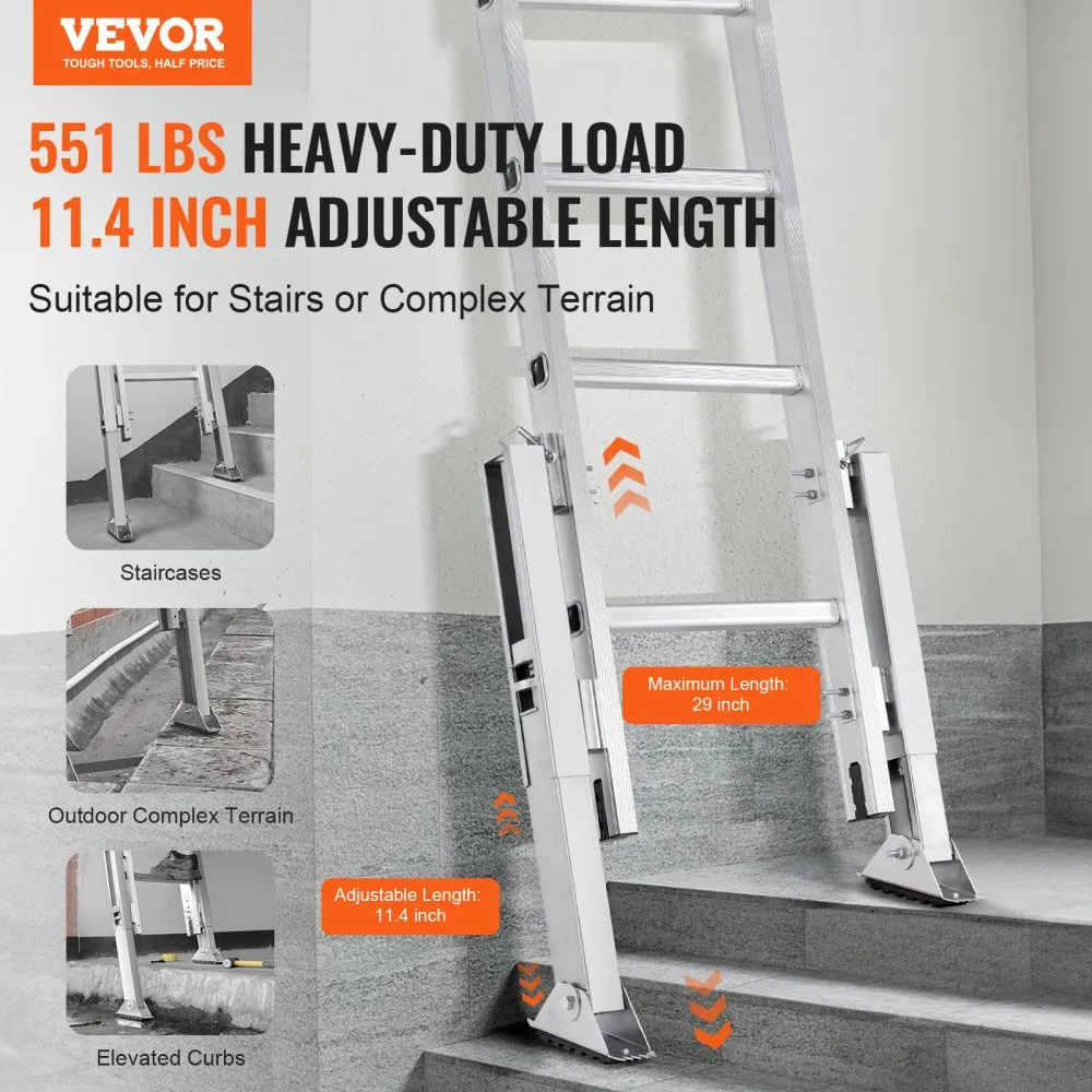 VEVOR Ladder Levler 11.4 inch Expansion Length Leveling Tool Quick ...