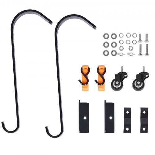 VEVOR Ladder Roof Hook Stabilizer 2 Pack with Fixed Wheel & Swivel Bar ...