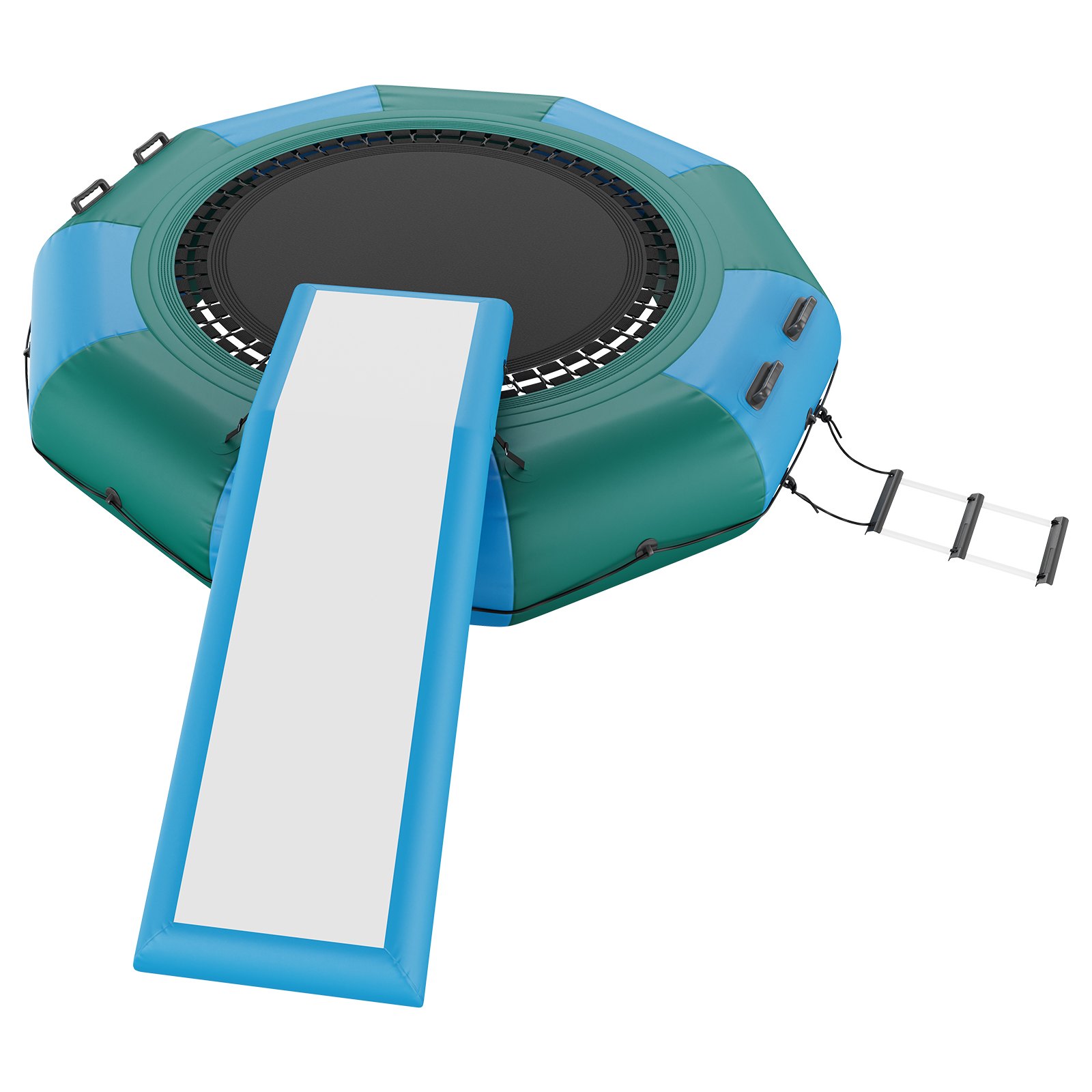 VEVOR Inflatable Water Bouncer, 10ft Recreational Water Trampoline ...