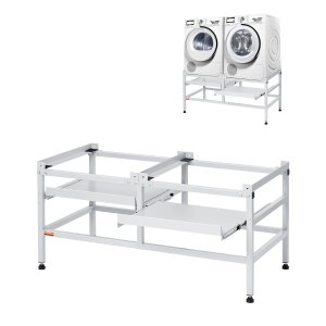 VEVOR Washing Machine Stand, 48.5x25-Inch Washer Laundry Pedestal ...