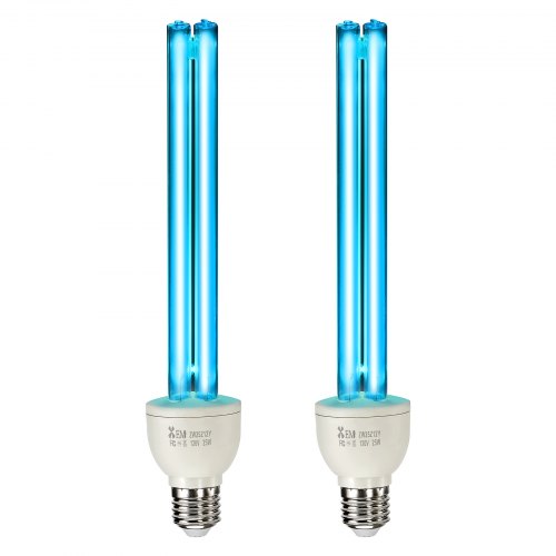 UV Light Bulb 2 Pack 25W Replacement Ultraviolet UVC Lamp with Ozone ...