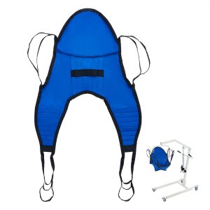 VEVOR Patient Lift Sling with Head Support Small-Size U Shape Divided ...