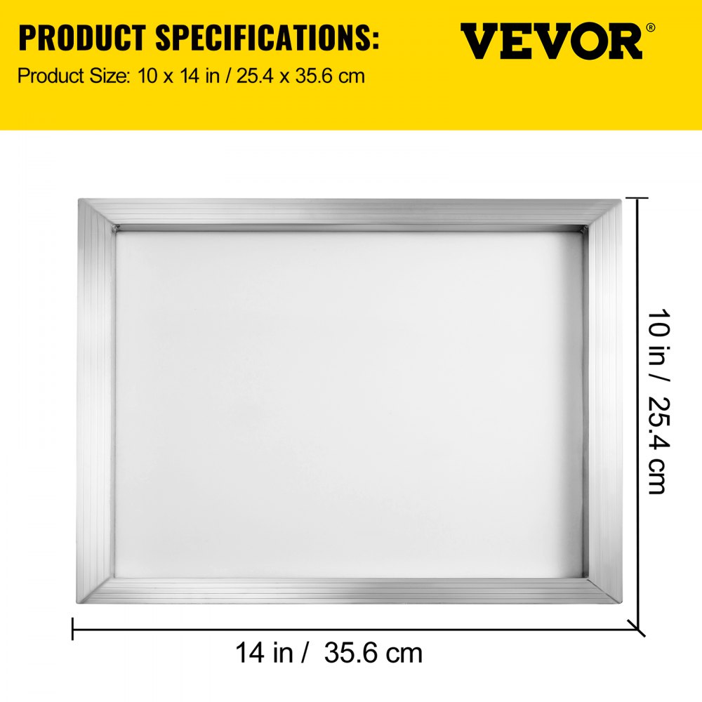 VEVOR Screen Printing Frame 6 Pieces Aluminum 10x14 Inch Silk Screen ...