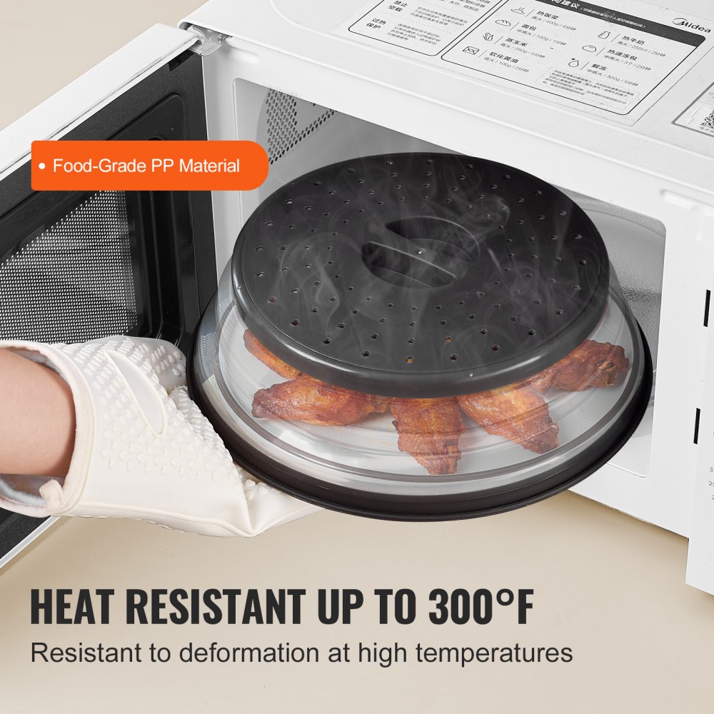 VEVOR 2PCS Microwave Splatter Covers 10.4" Collapsible Microwave Food ...