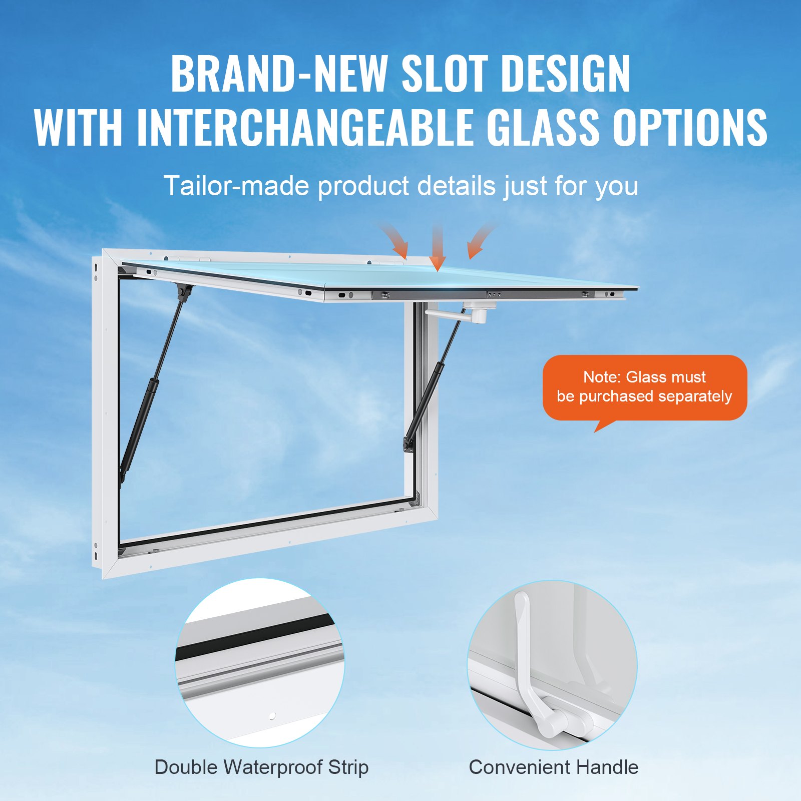 VEVOR Concession Trailer Windows — Durable and Easy-Install
