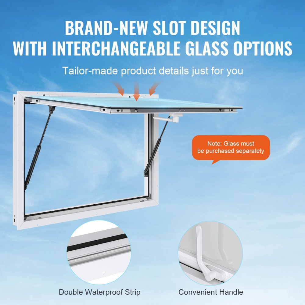 VEVOR 48"L x 36"W Concession Stand Serving Window Food Truck Service ...