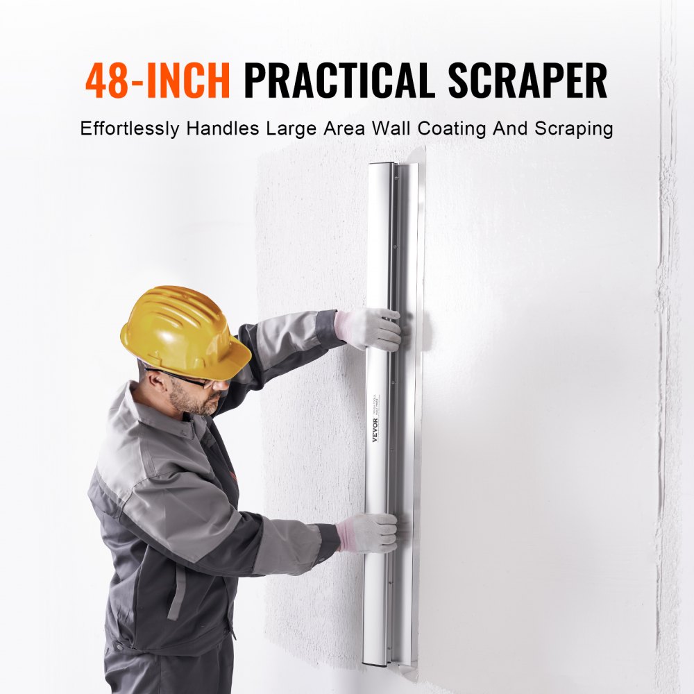 VEVOR Drywall Skimming Blade,48 inch Smoothing Knife, Stainless Steel ...