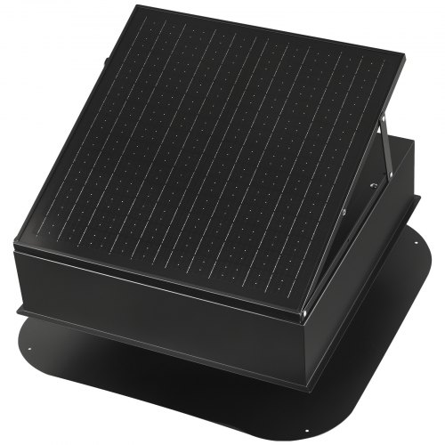 VEVOR Solar Roof Attic Exhaust Fan 35W with Smart Thermostat Brushless ...