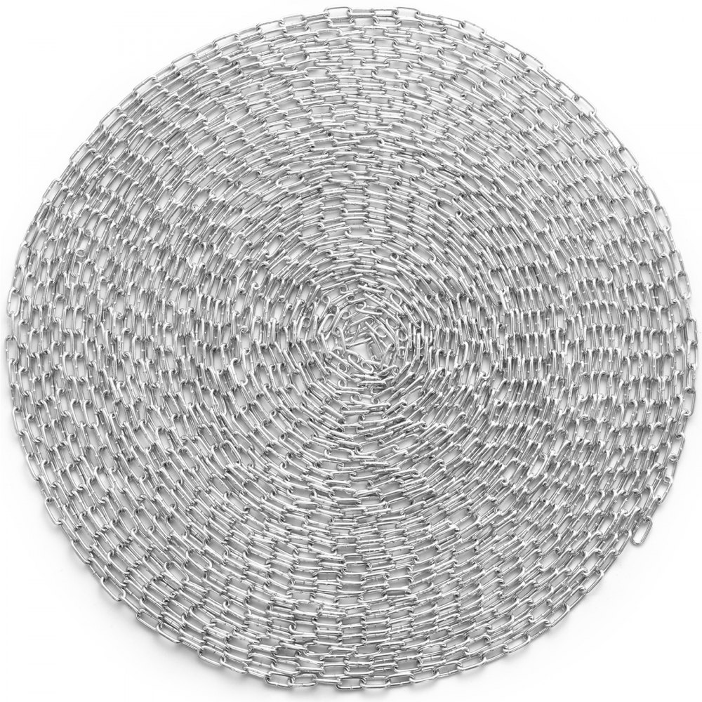 VEVOR Zinc Plated Proof Coil Chain Carbon Steel Chain Sling 1 8 X 100 VEVOR Zinc Plated Proof Coil Chain Carbon Steel Chain Sling 1 8 X 100
