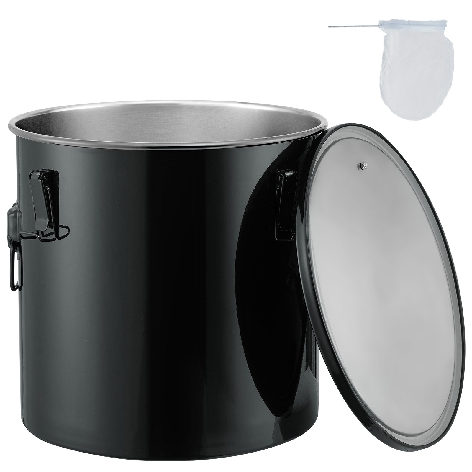 VEVOR Fryer Grease Bucket, 10 Gal Oil Disposal Caddy Stainless Steel ...