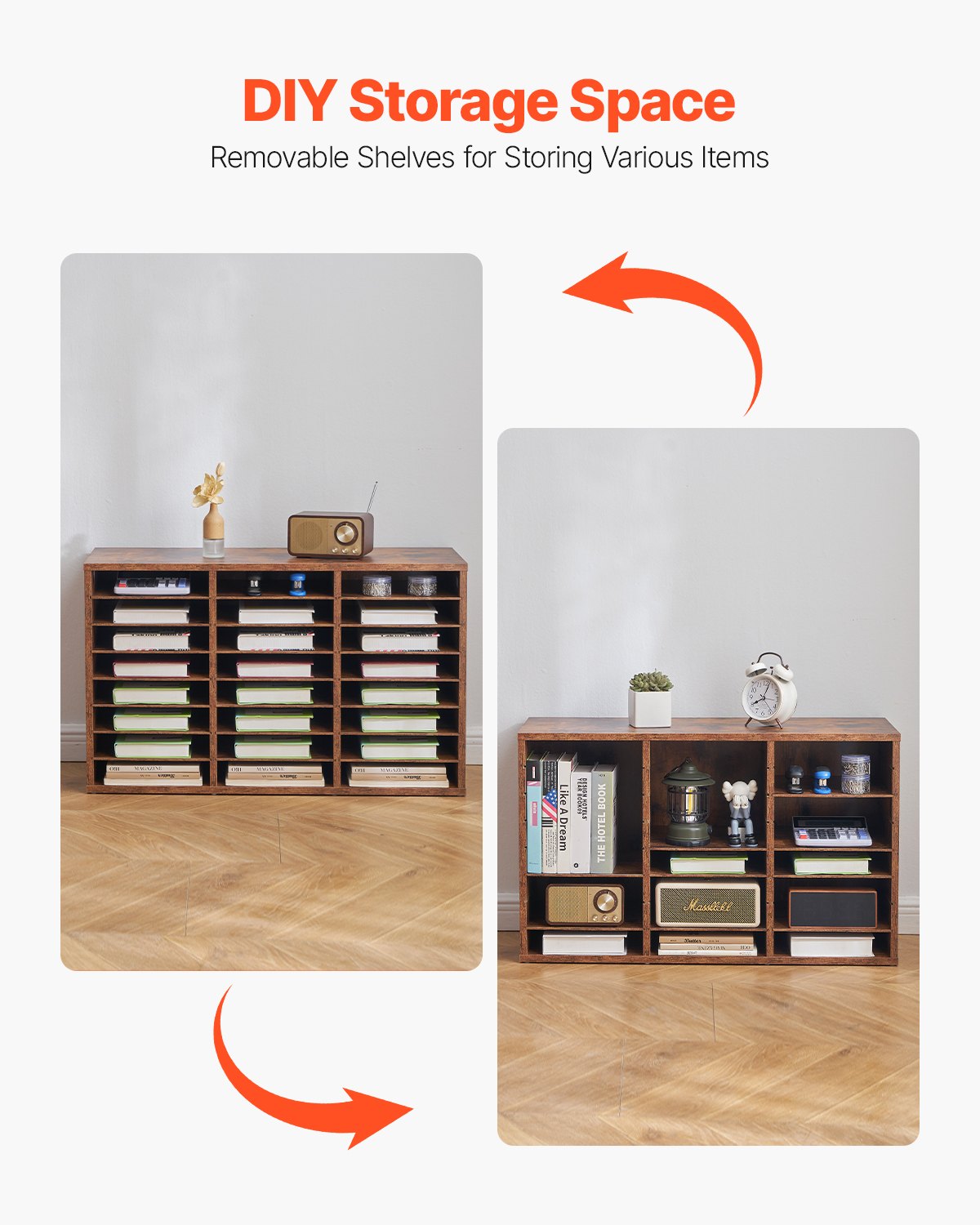 VEVOR Literature Organizer, 24 Compartments Office Mailbox with ...