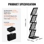 VEVOR Foldable Magazine Display Rack, 4-Tier Brochure Literature Display Stand, Portable Catalog ...