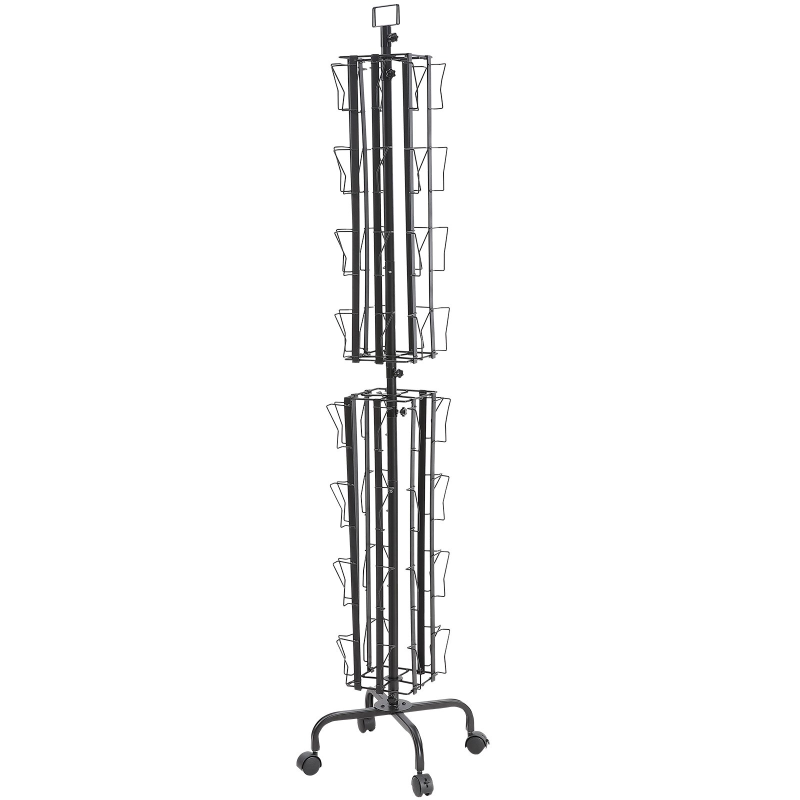VEVOR Greeting Cards Display Rack, 32 Pockets Rotating Postcard ...