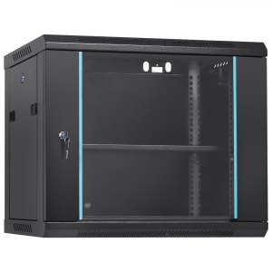 VEVOR 9U Wall Mount Network Server Cabinet, 15.5'' Deep, Server Rack ...